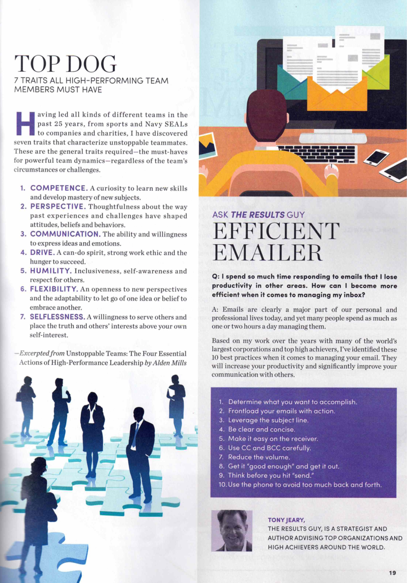 SUCCESS Magazine | 7 Traits of High-Performing Team Members - Alden Mills